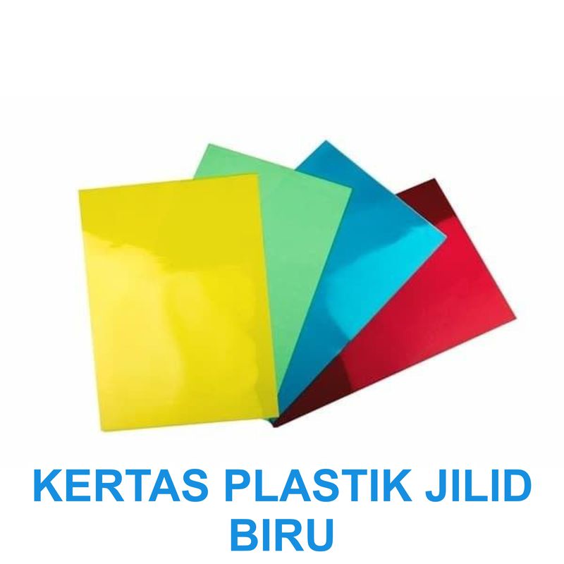KERTAS PLASTIK JILID BIRU