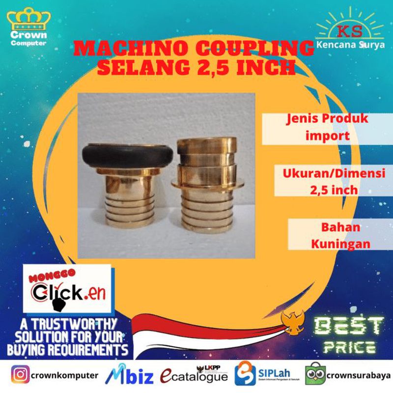 MACHINO COUPLING SELANG 2,5 INCH