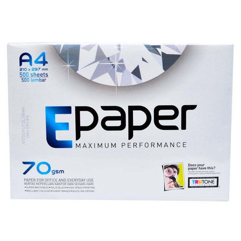 Kertas E paper A4 70gsm