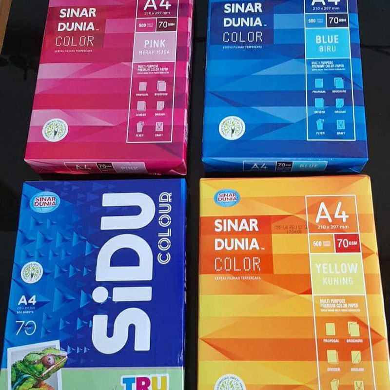 Kertas A4 70 gr Warna