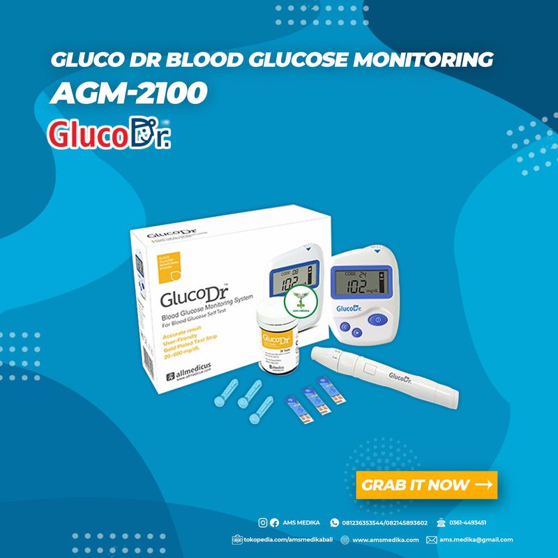 Alat GlucoDr Blood Glukosa Monitor AGM-2100