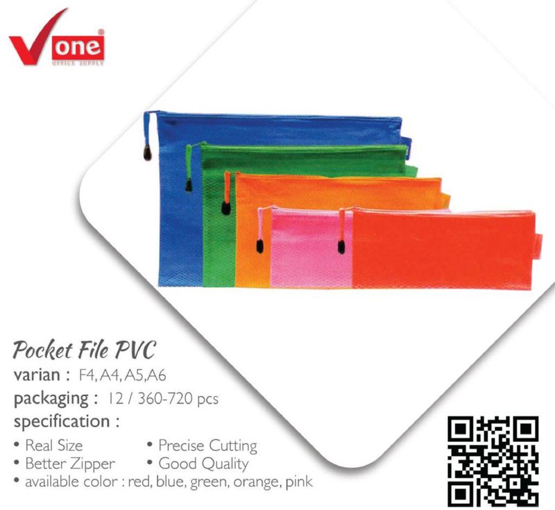 MAP RESLETING POCKET FILE PVC F4 V ONE