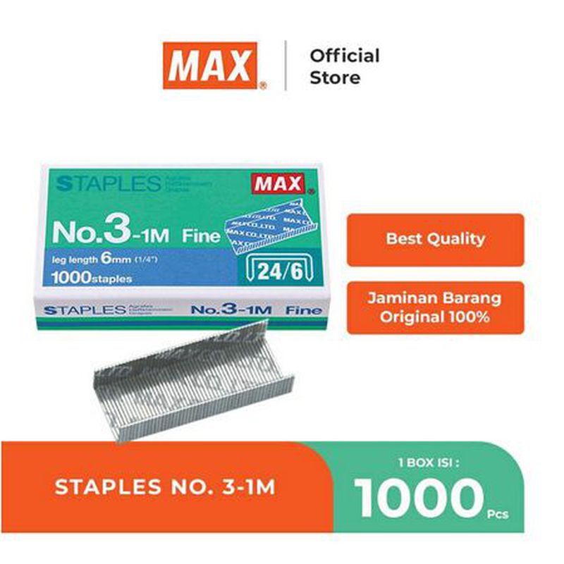 MAX Staples No.3-1M
