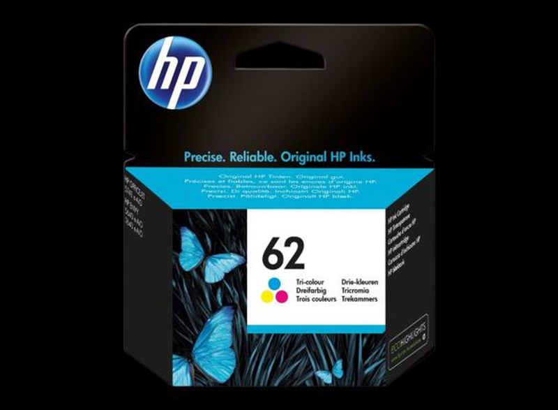 HP 62 COLOR TINTA CARTRIDGE ORIGINAL