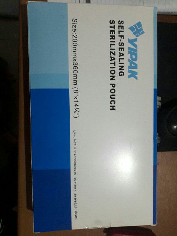 Self-Sealing Sterilization Pouch 200 x 360