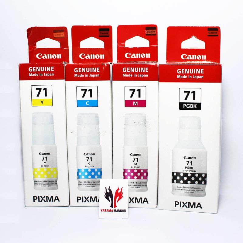 Tinta Canon 71 Original Warna - Cyan