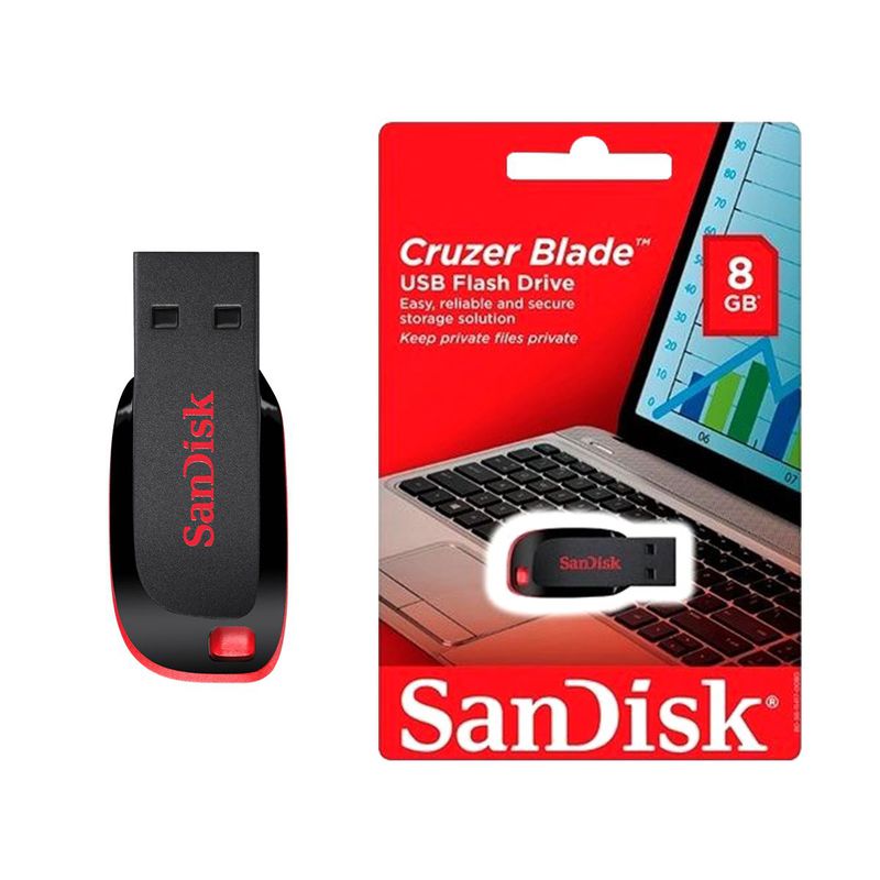 FLASHDISK SANDISK CRUZER BLADE 8GB