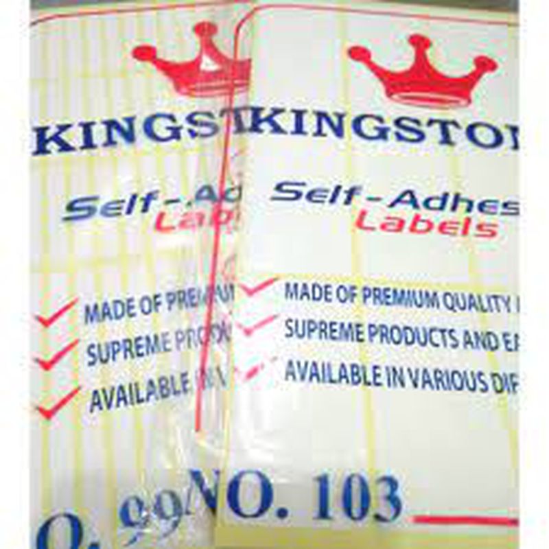 KINGSTONE LABEL HARGA 103 (25 PACK)