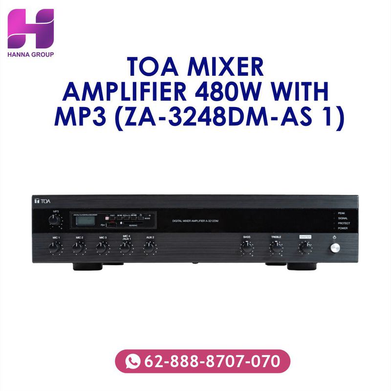 TOA MIXER AMPLIFIER 480W WITH MP3 (ZA-3248DM-AS 1)