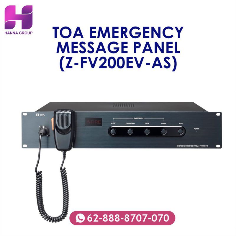 TOA EMERGENCY MESSAGE PANEL (Z-FV200EV-AS)