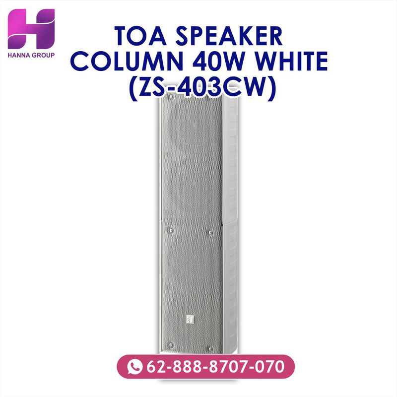 TOA SPEAKER COLUMN 40W WHITE (ZS-403CW)