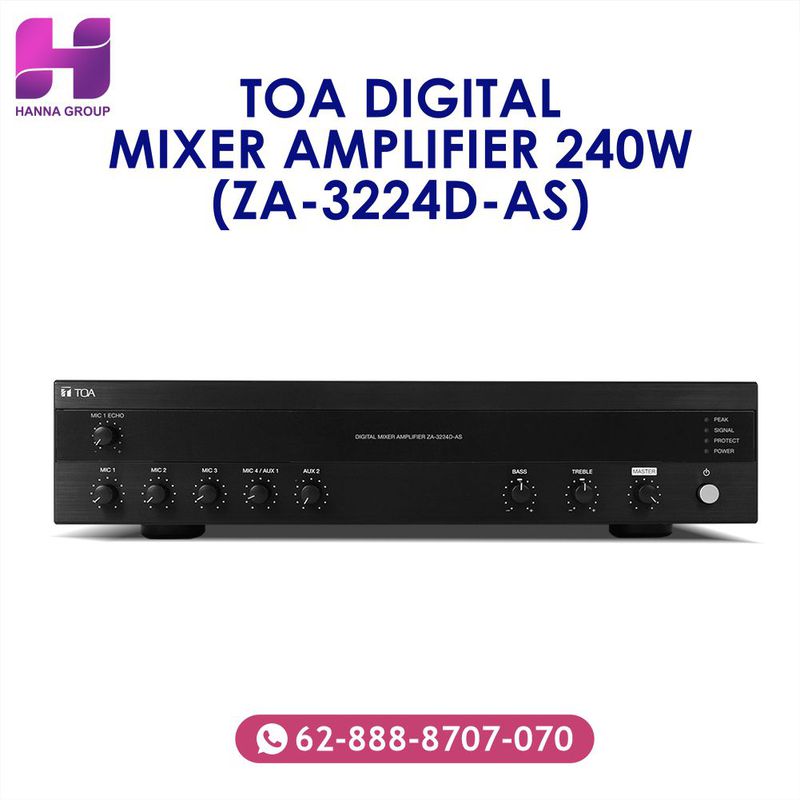 TOA DIGITAL MIXER AMPLIFIER 240W (ZA-3224D-AS)