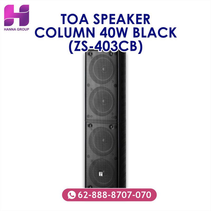 TOA SPEAKER COLUMN 40W BLACK (ZS-403CB)