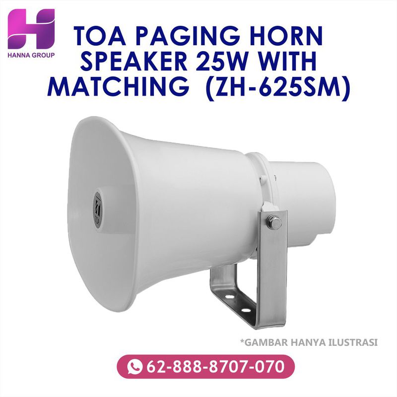 TOA PAGING HORN SPEAKER 25W WITH MATCHING (ZH-625SM)