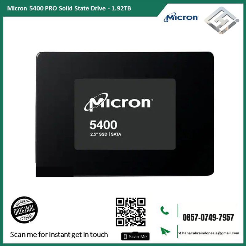 SSD Micron 5400 PRO 1.92TB SATA Enterprise Server