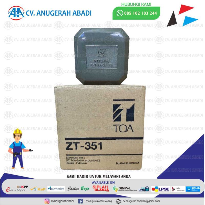 TOA ZT-351 MATCHING TRANSFORMER