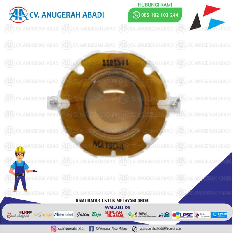 SPUL SPEAKER TOA Z/G No. 10 C-A DIAPHRAGM 15 W WITH CASING