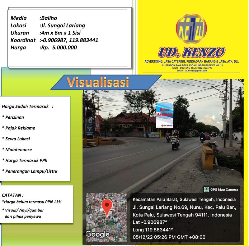 Sewa Iklan Billboard / Papan Reklame / Sewa Space Iklan