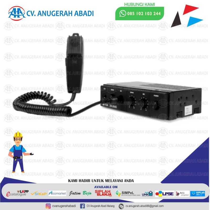 TOA ZA-250S CAR AMPLIFIER 25 W (DC) + SIRINE + MIC