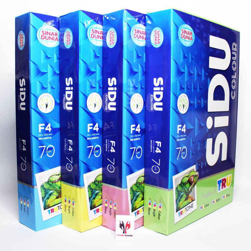 Kertas F4 HVS 70 Gsm SIDU Colour - Pink