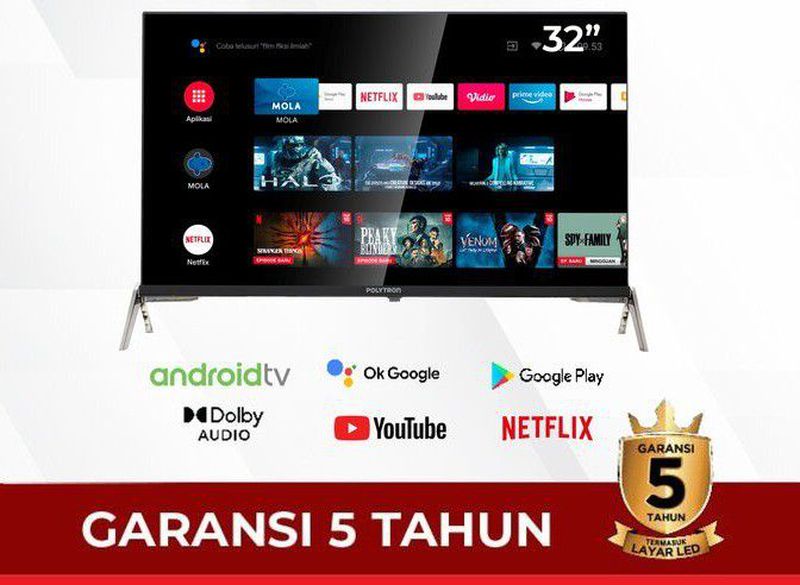POLYTRON LED Android 11 TV 32 Inch
