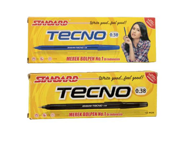 Pulpen Standard Tecno 0.38 - Biru