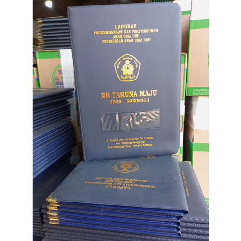 Map raport isi 20 dan 26 kantong embos timbul - Isi 26 Kantong