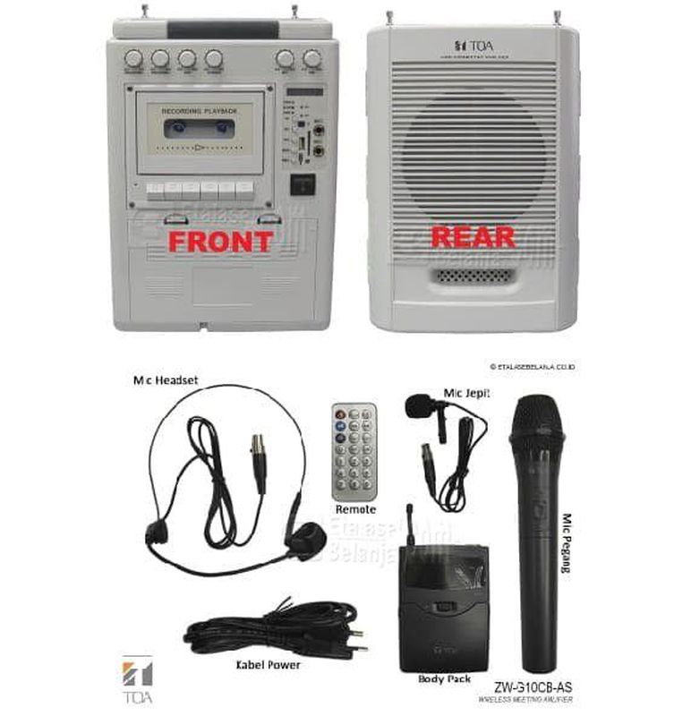 SPEAKER PORTABLE TOA BLUETOOTH SOUND ZW-G10CBAS