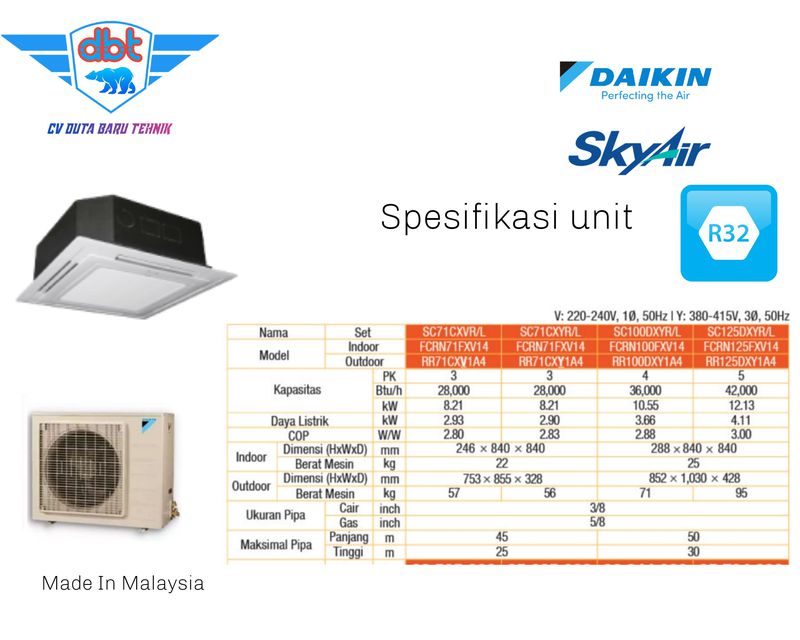 AC Cassete Daikin Malaysia