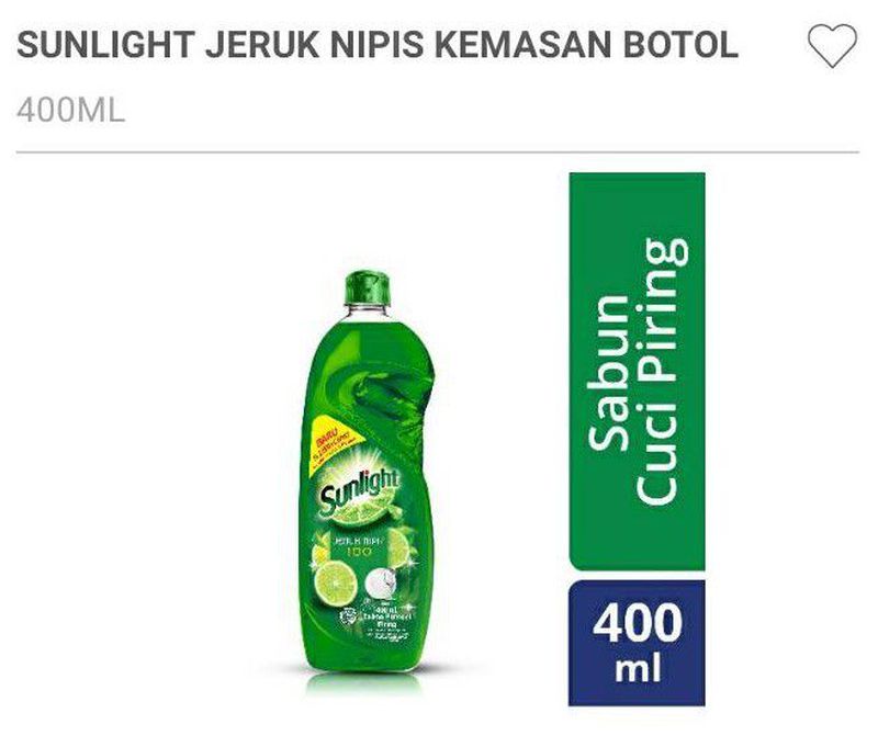 Sunlight Lime Botol 400ML
