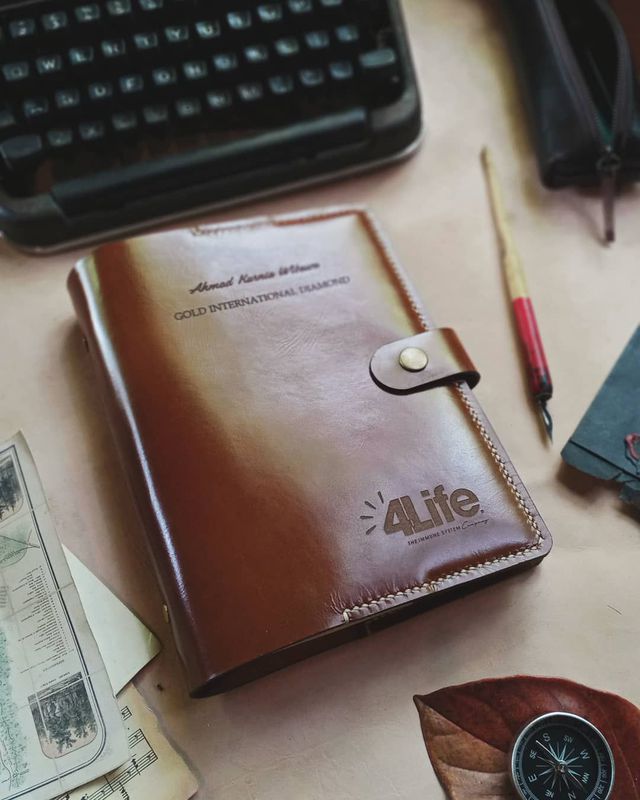 Binder kulit asli ukuran A5
