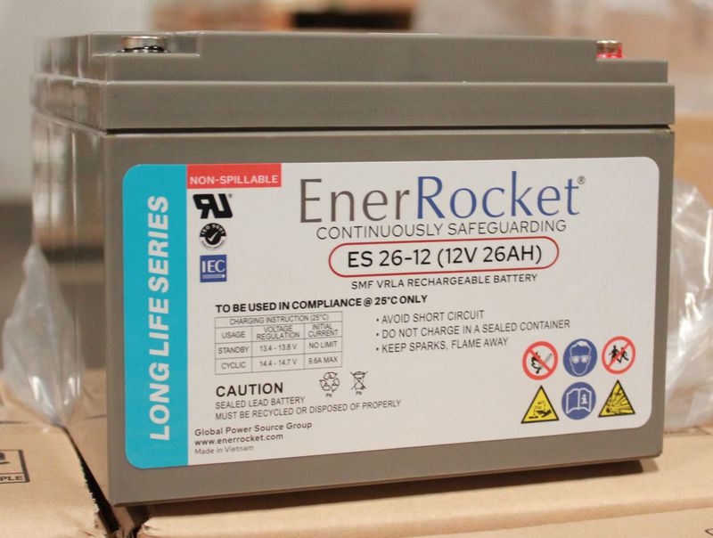 EnerRocket ES 26 -12 (Kapasitas 12V-26AH)