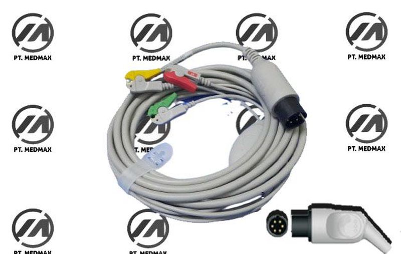 Kabel ECG Patient Monitor Nihon Kohden SVM-Series - 3 Lead Snap