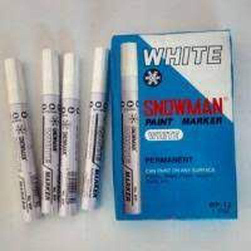 spidol putih snowman besar