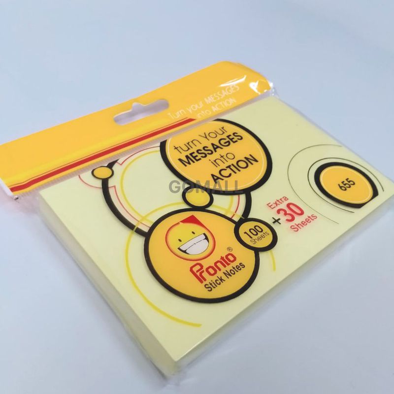 STICK NOTE / POST IT PRONTO YELLOW 127x76