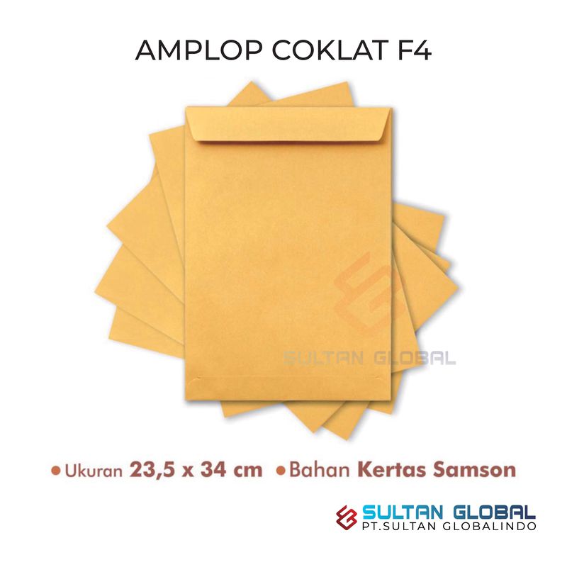 AMPLOP COKLAT F4