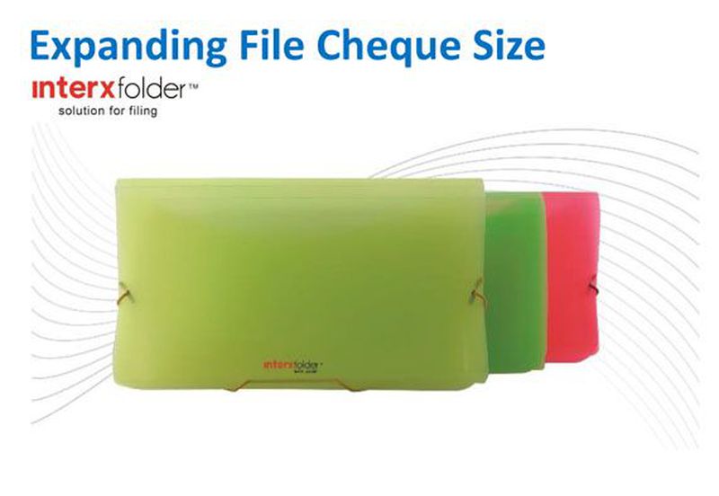Expanding File Cheque Size