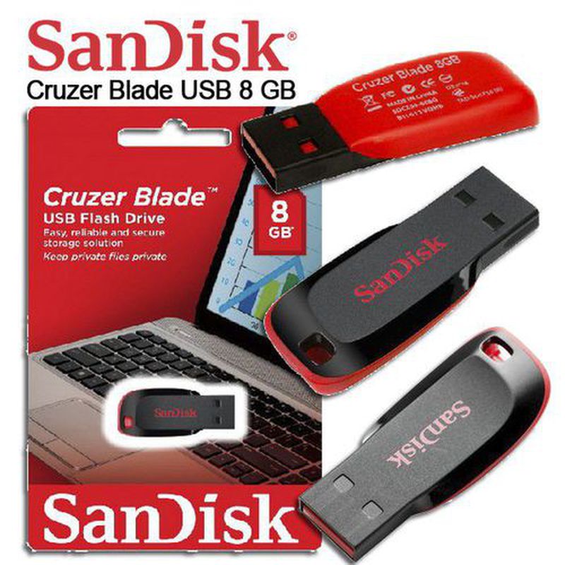 FLASHDISK SANDISK CRUZER BLADE 8GB