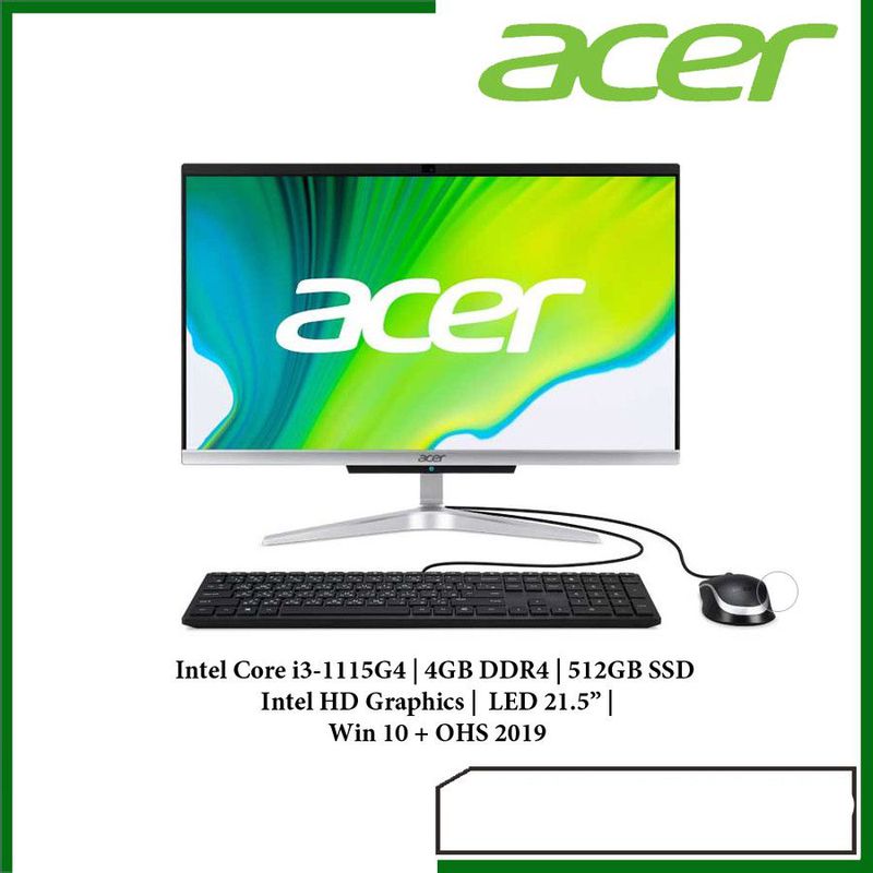 PC AIO Core i3 ACER C22 1650