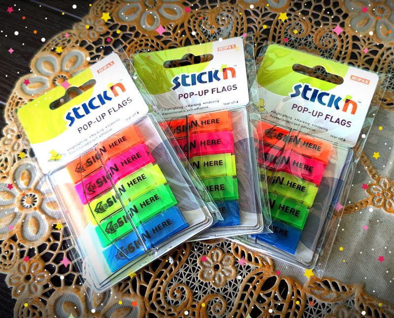 Stick Notes Hopax Sign Here 26004