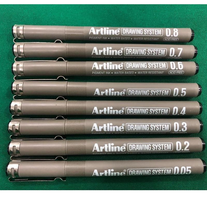 PULPEN ARTLINE DRAWING BLACK 0.7