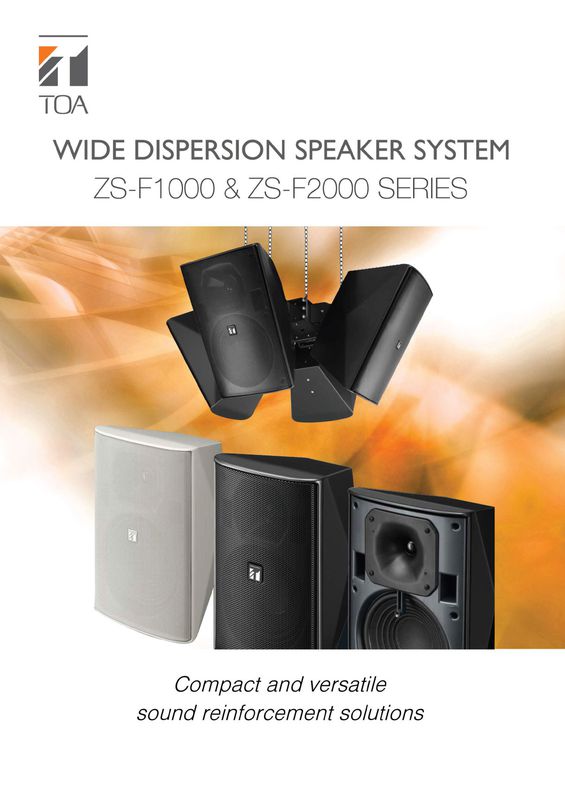 TOA SPEAKER SYSTEM ZS-F2000