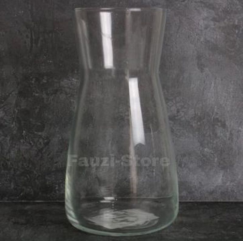 Vas Bunga Kaca Bening Best Seller / Pot Bunga Kaca