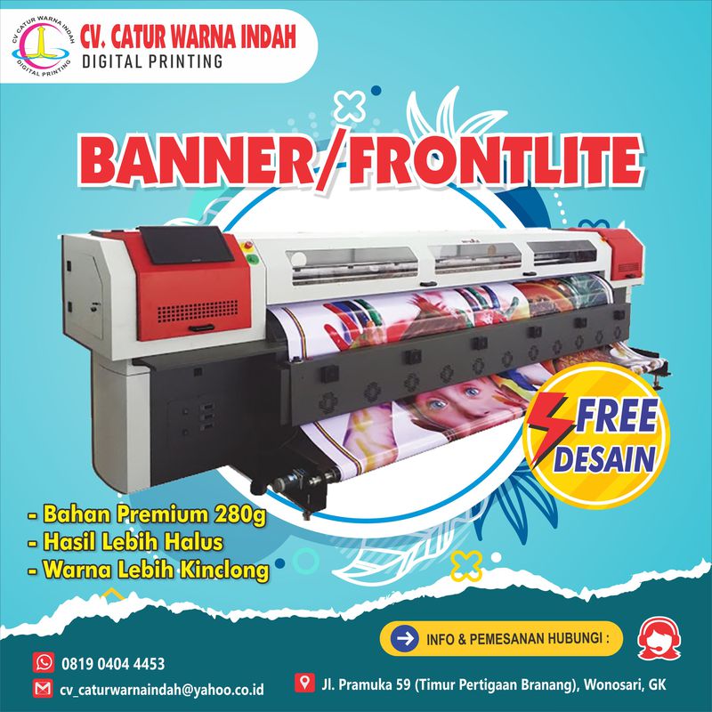 BANNER / SPANDUK / FRONTLITE 280GSM
