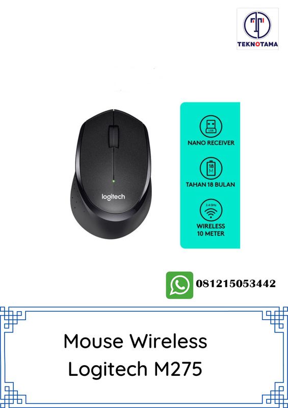 Mouse Wireless Logitech M275