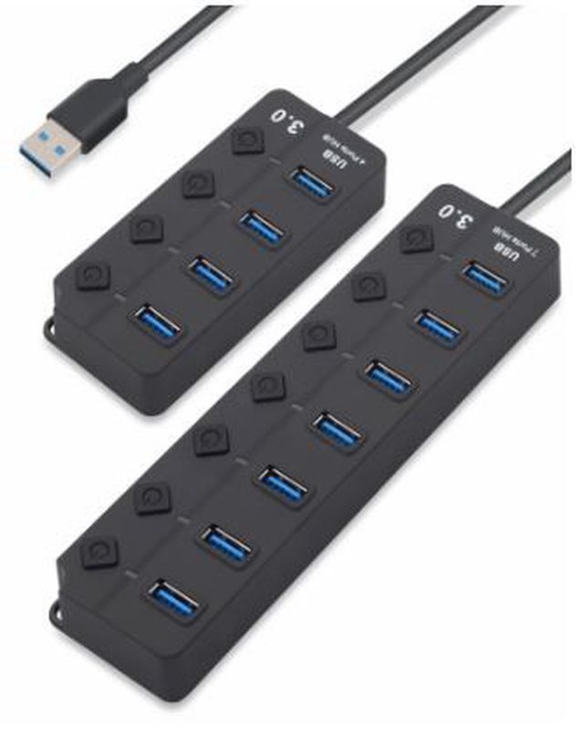 USB HUB HIGH SPEED 3.0 4/7 PORTS ON/OFF SWITCH