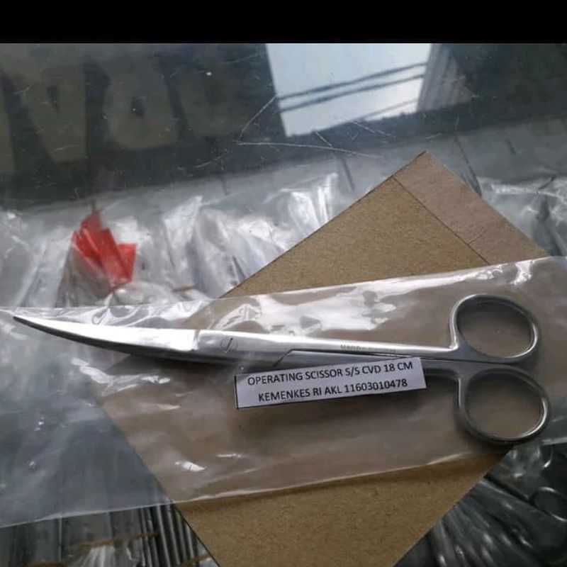 GUNTING JARINGAN BEDAH OPERASI 18 CM