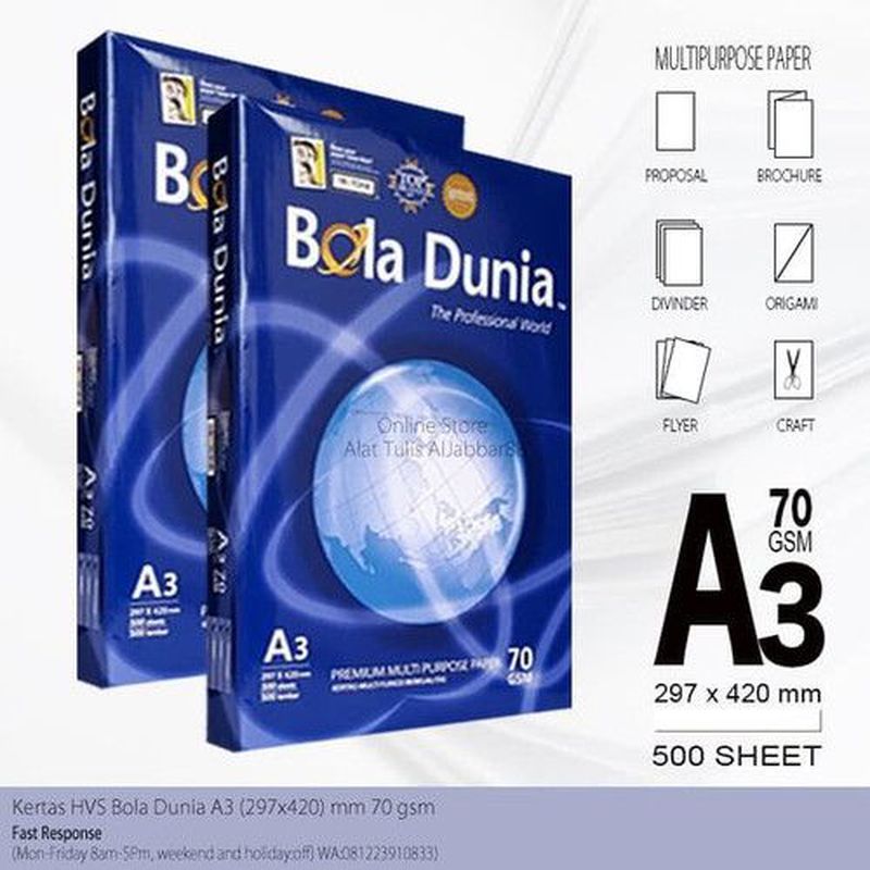 Kertas HVS A3 70 gsm