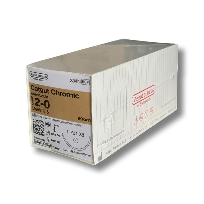 Benang Bedah Cagut Chromic - 2/0 HSRG-38