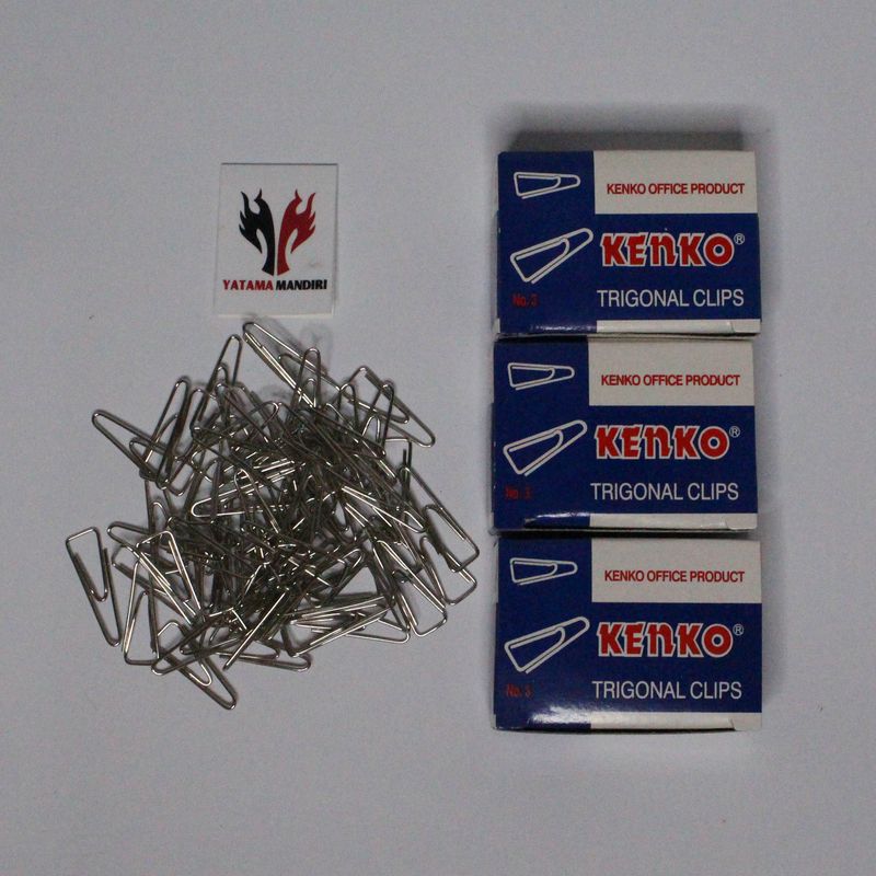 Trigonal Clips No. 3 Kenko (Harga Perkotak)